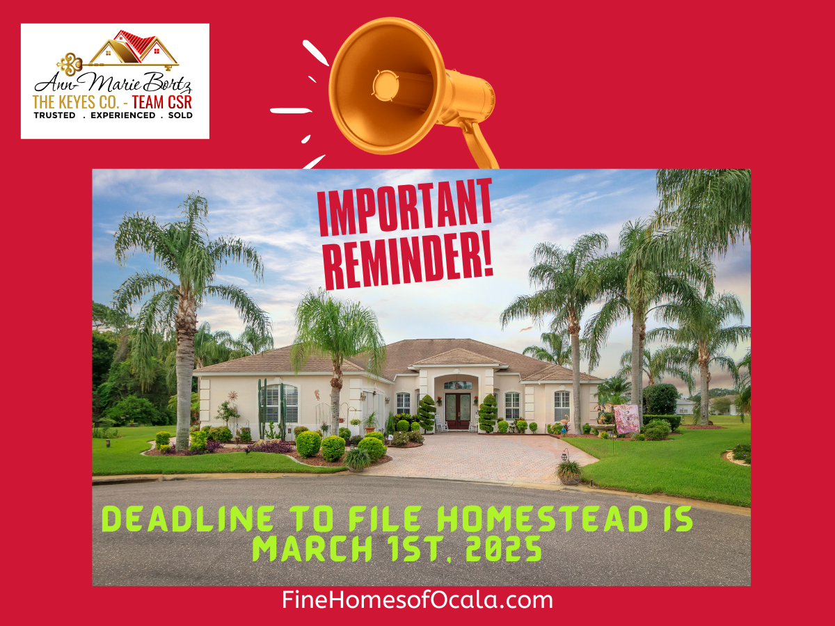 Florida Homestead Exemption: Key Filing Deadline for 2024 Homebuyers ...